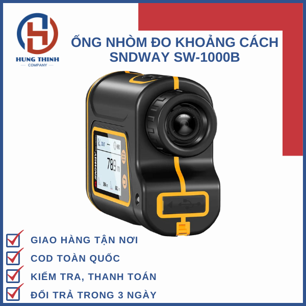 Máy đo khoảng cách SNDway SW-1000B | Ống nhòm đo khoảng cách