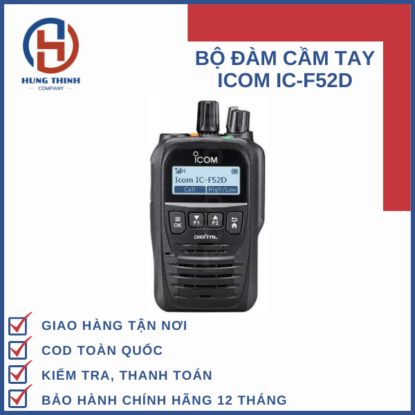 Bộ Đàm Icom IC-F52D | Bộ Đàm Icom IC-F52D Nhật Bản Chính Hãng