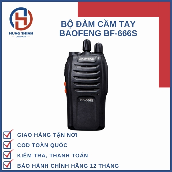 Bộ đàm Baofeng BF-666S | Bộ đàm cầm tay Baofeng BF-666S chính hãng